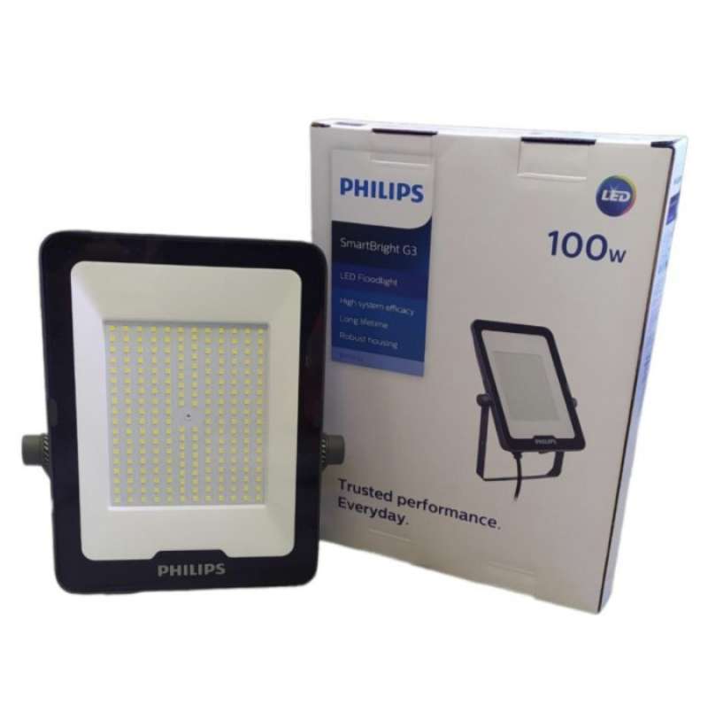 Promo Kap Lampu Sorot Led 100W 100 Watt Philips Bvp161 Floodlight Led ...