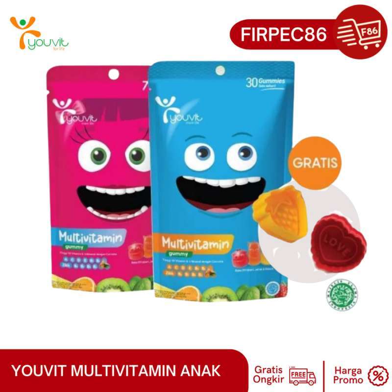 Jual Youvit Multivitamin Anak 60 Gummyvit C, D, Zink, Sayur, Buah ...