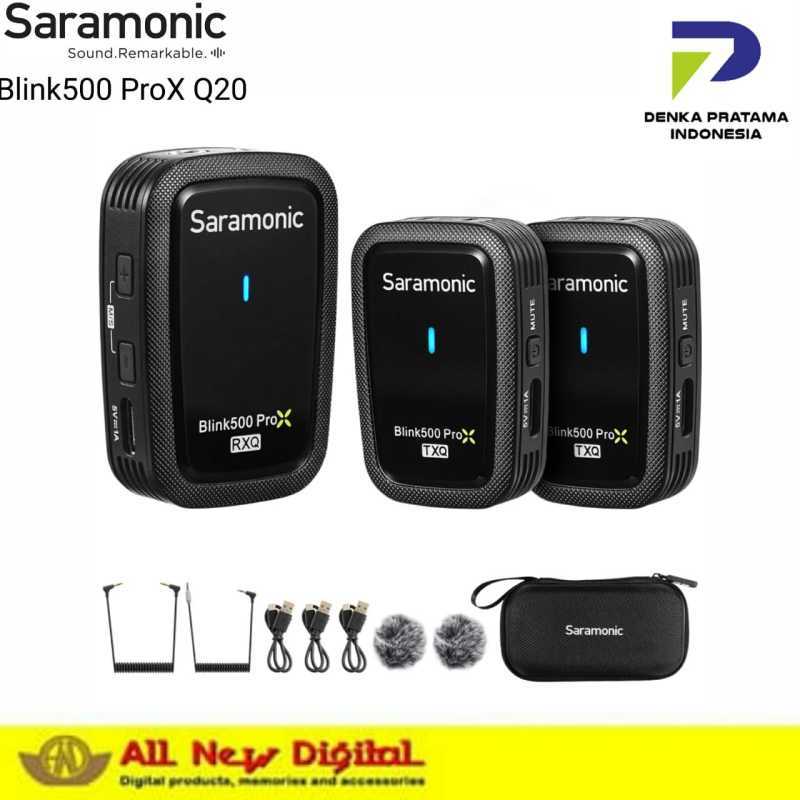 Jual Saramonic Blink500 Prox Q20 2.4GHz Dual-Channel Wireless Microphone System di Seller ...
