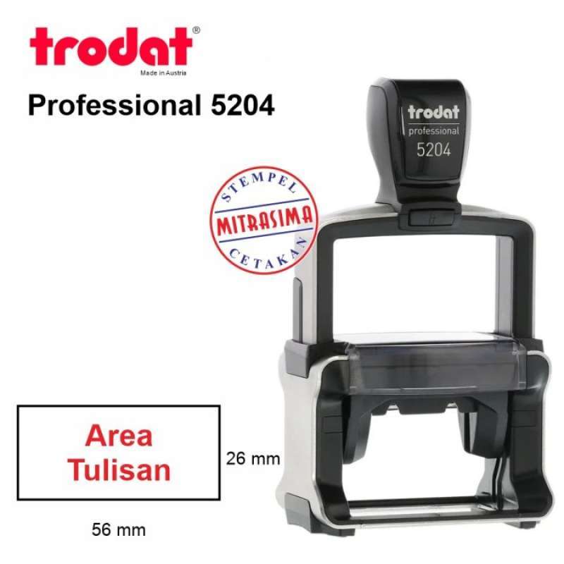 Promo Stempel Trodat 5204 ( Stempel Trodat Professional Model Persegi ) Diskon 2% di Seller ...