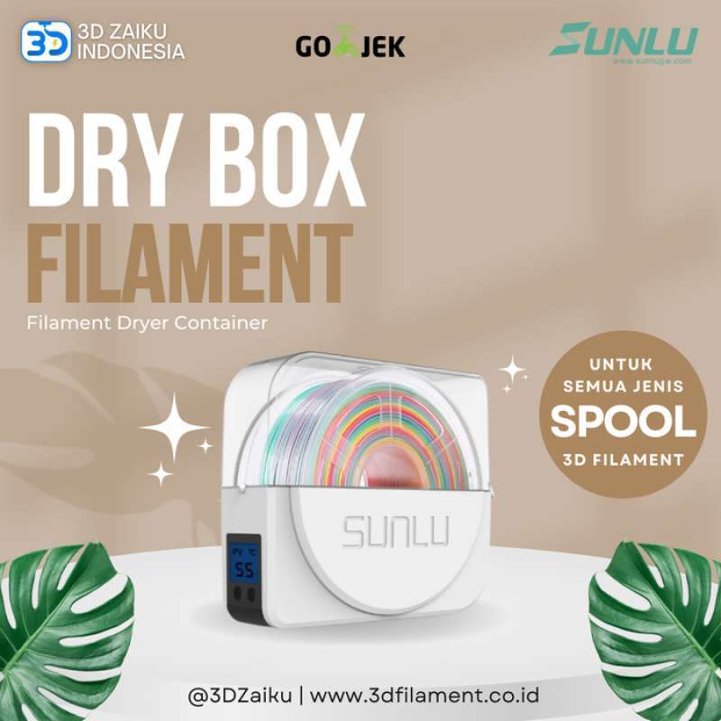 Promo Original Sunlu Filadryer 3D Printer Filament Dry Box Dryer ...