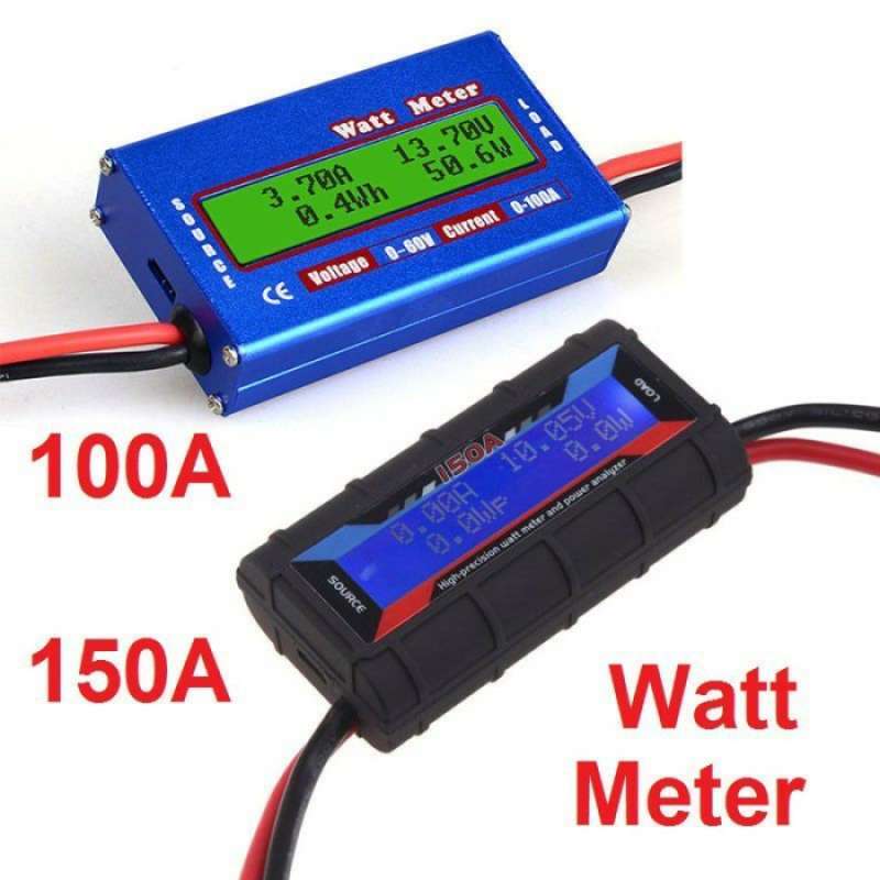 Jual Volt Ampere Watt Meter 60v Dc 100a 100 A Digital Power Tester ...