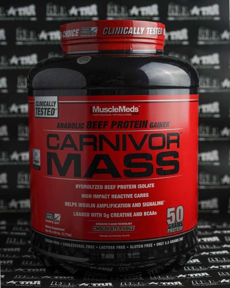 Promo Musclemeds Carnivor Mass 6 lbs gainer protein beef Diskon 21% di ...