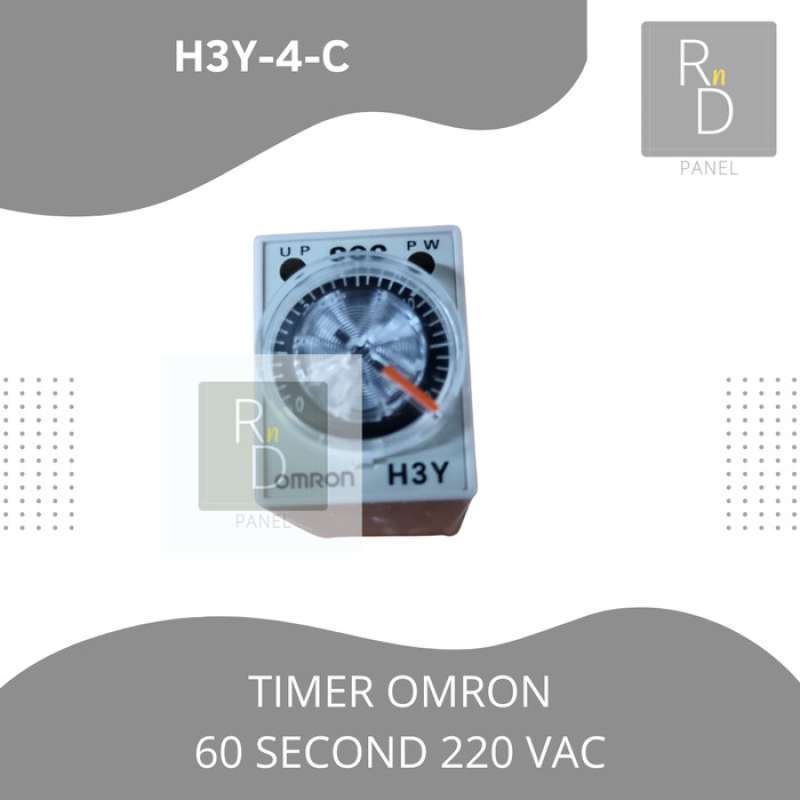 Jual Mini Timer Omron H3Y-4-C 60S 220Vac / Timer 14 Pin 220Vac 60 Second di Seller Cholkwarm ...