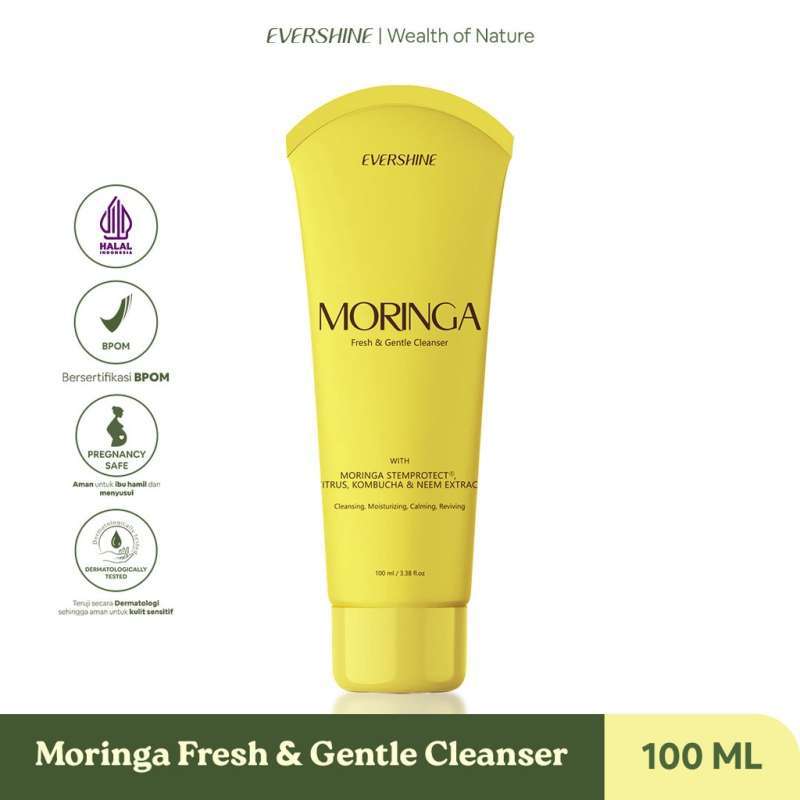 Jual EverShine Moringa Facial Wash/Acne & Brighthening Facial wash di ...