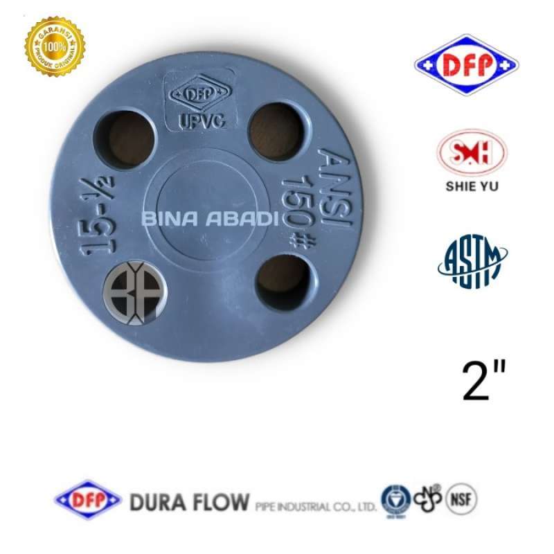 Promo Blind Flange Pvc Sch 80 Ansi 150 Size 2 Inch Dfp Duraflow Taiwan ...