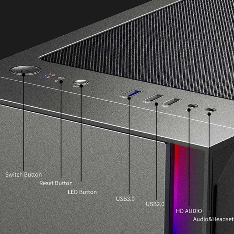 Jual Casing Komputer Gaming Pccooler Platinum Lm300 White Argb M-atx Di ...