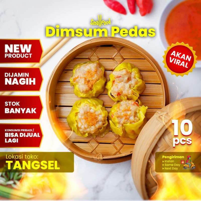 Promo 10 Pcs - Dimsum Pedas Premium Super Grosir Frozen Food Halal ...