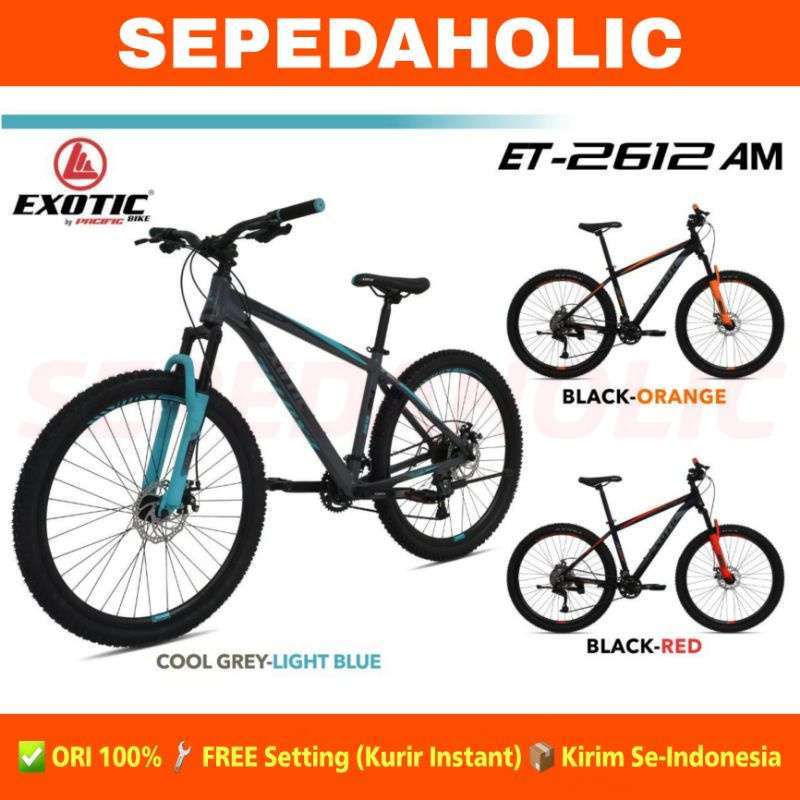 Promo Sepeda Gunung Mtb Exotic Et 2612 Am Ukuran 26 & 27.5 Inch Alloy ...