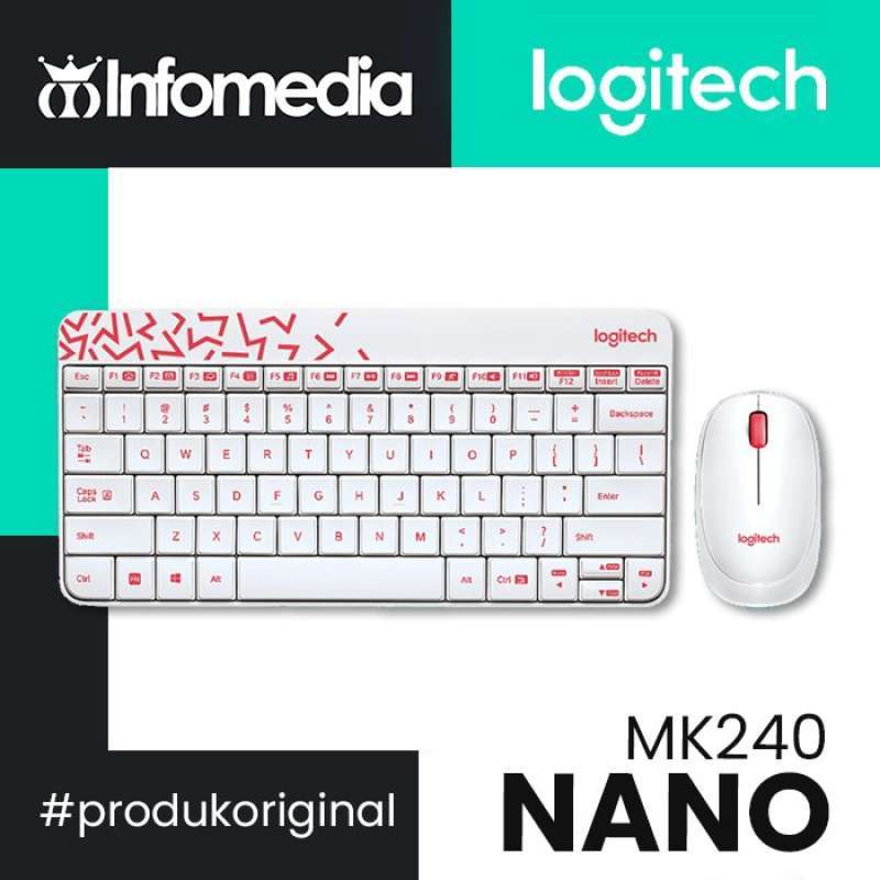 Promo Mouse Keyboard Combo Wireless Logitech Mk240 Nano Multicolor Diskon 17 Di Seller
