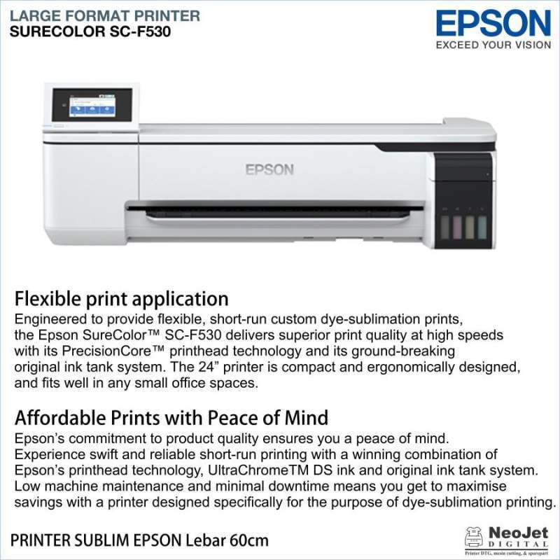 Jual Printer Epson Surecolor Sc-f530 Sublimasi Sublimation Sablon ...