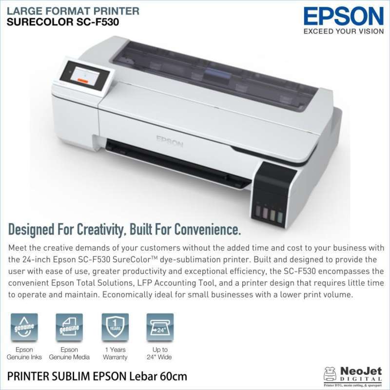 Jual Printer Epson Surecolor Sc-f530 Sublimasi Sublimation Sablon ...