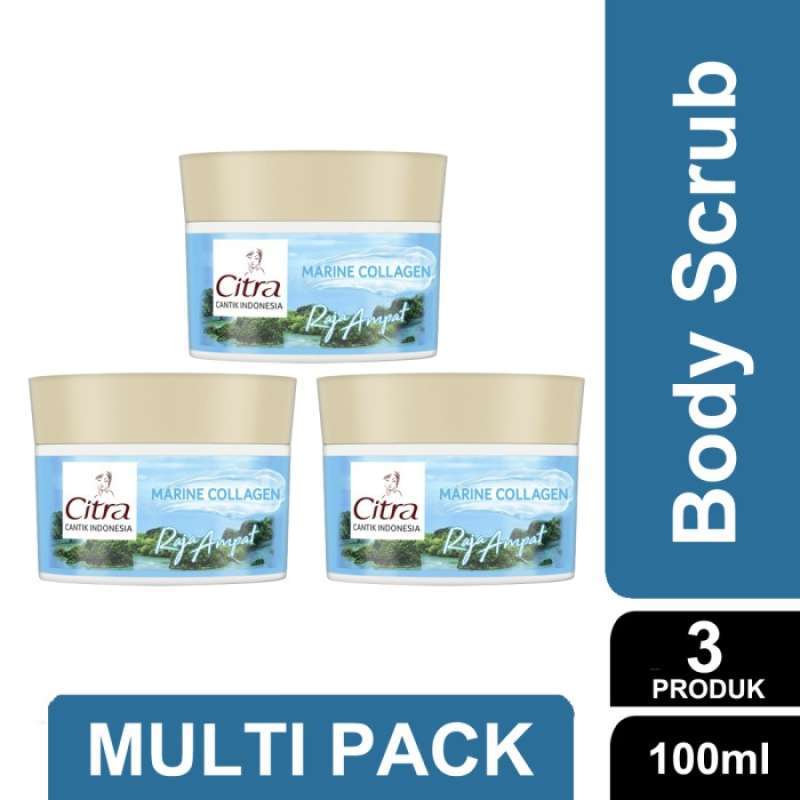 Promo Citra Marine Collagen Body Scrub 100 Ml - Multipack Diskon 33% di ...
