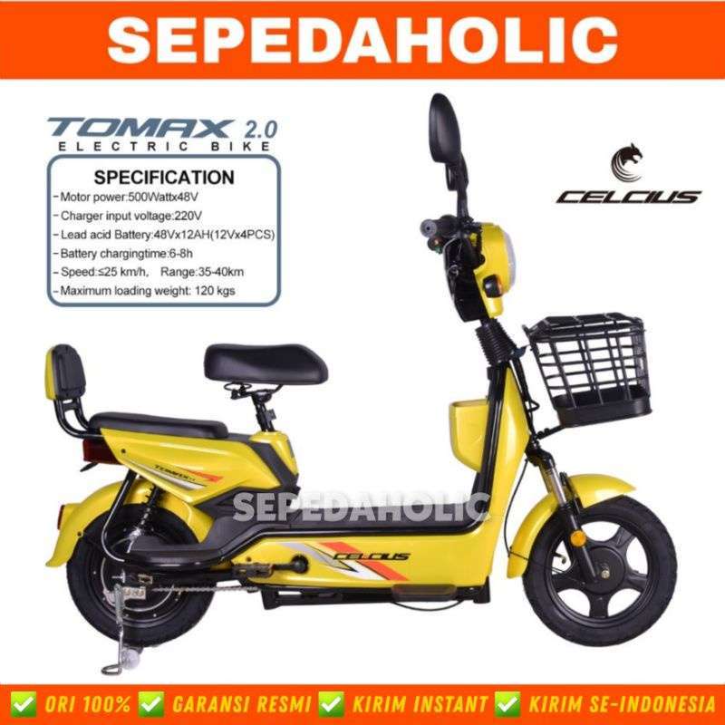 Sepeda Listrik Tomax Original - Harga & Model Terbaru Agustus 2024 | Blibli