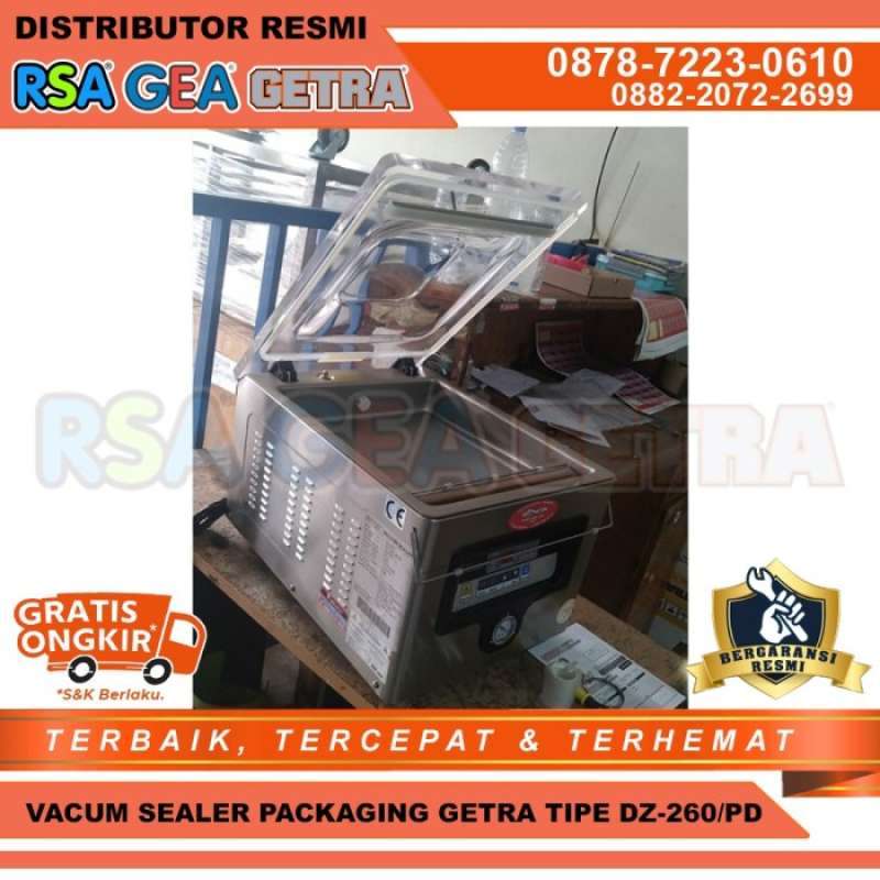 Jual Mesin Vacuum Portable Vacum Sealer Packaging Getra Tipe Dz-260/pd ...
