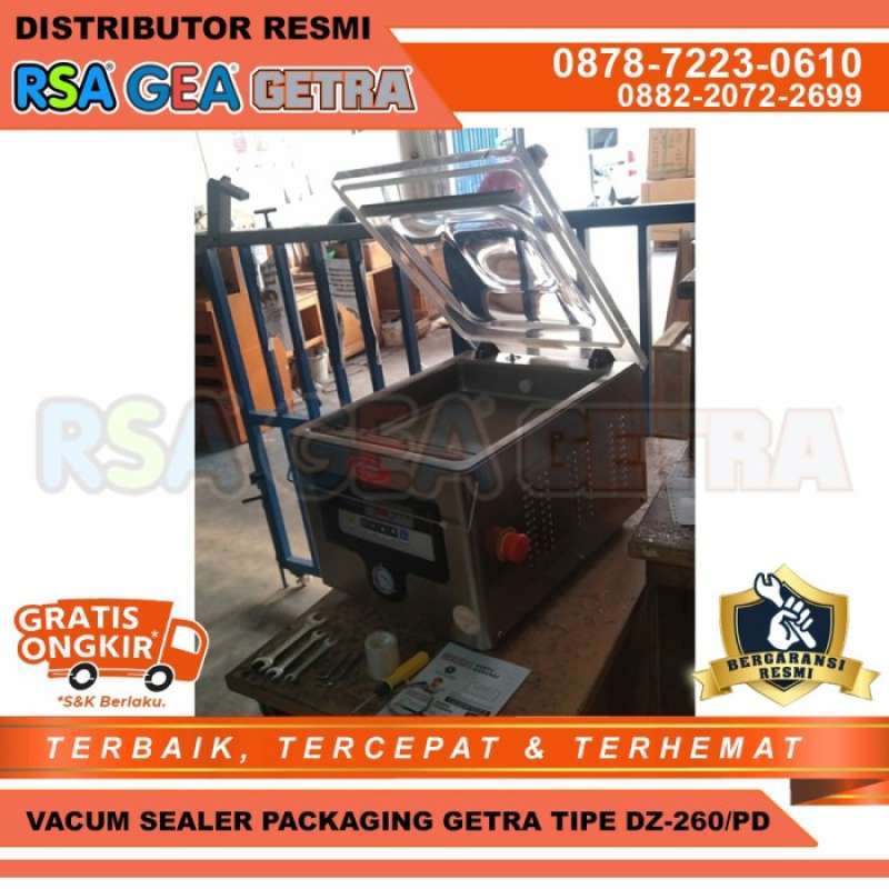Jual Mesin Vacuum Portable Vacum Sealer Packaging Getra Tipe Dz-260/pd ...