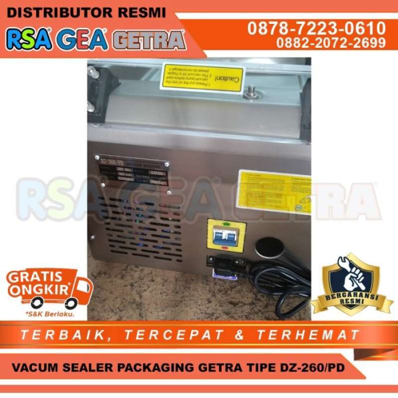 Jual Mesin Vacuum Portable Vacum Sealer Packaging Getra Tipe Dz-260/pd ...