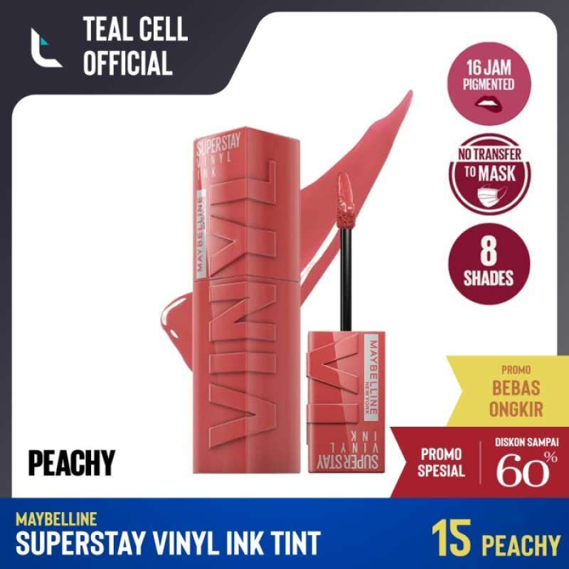 Promo Maybelline - Superstay Vinyl Ink Tint - 15 Peachy Diskon 29% di ...