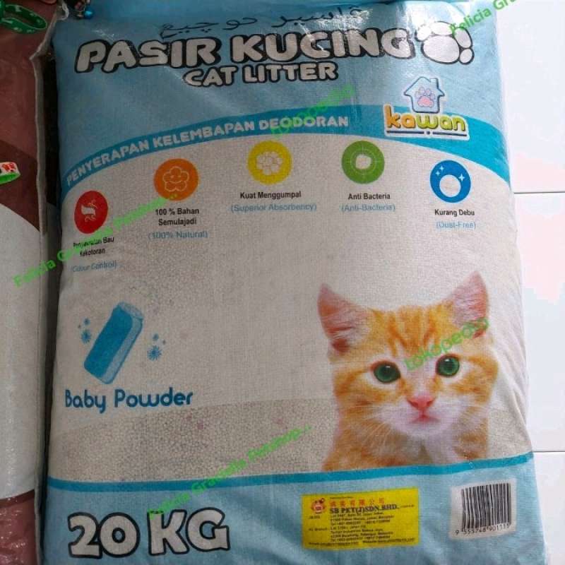 Promo Pasir Kucing Kawan 20kg 20 kg Gumpal Wangi Bentonite (expedisi ...