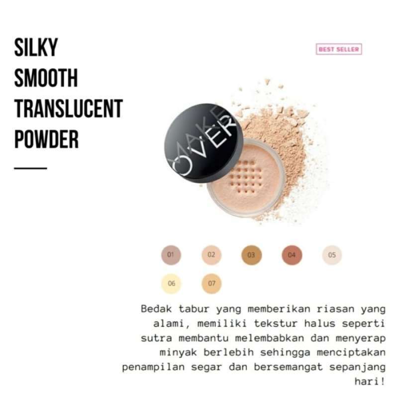 Promo Make Over Silky Smooth Translucent Powder Diskon 29% di Seller ...