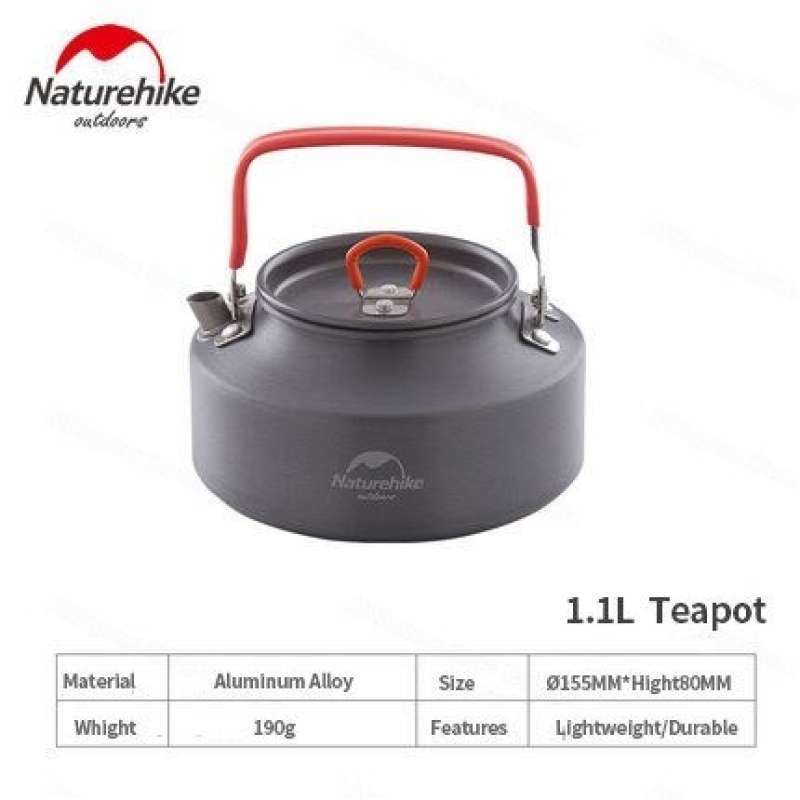 Jual Teko Camping Naturehike Nh17C020-H Nesting Kettle 1.1L Dan 1.6L ...
