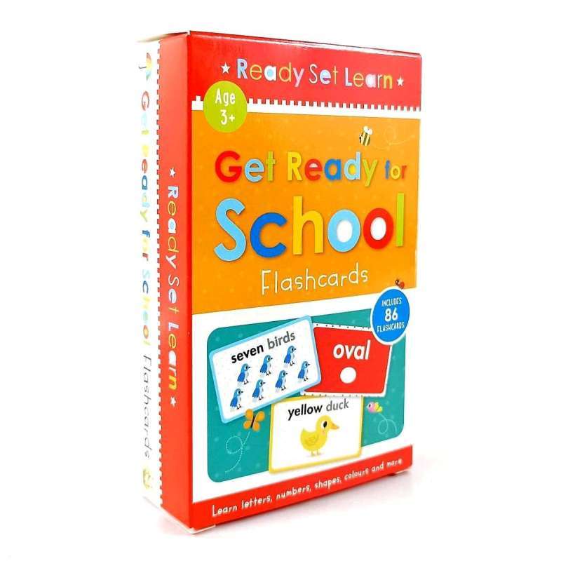 Promo READY SET LEARN GET READY FOR SCHOOL FLASHCARDS Age 5+ Diskon 11% ...