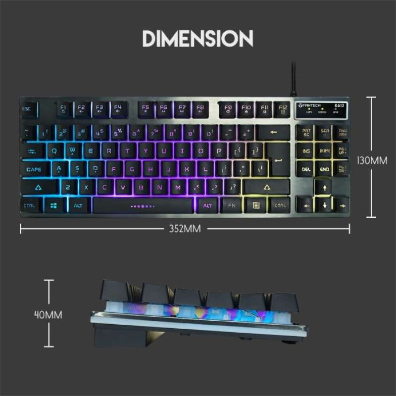 Jual Fantech Fighter K613 Tkl / K613x Tournament Edition Gaming ...