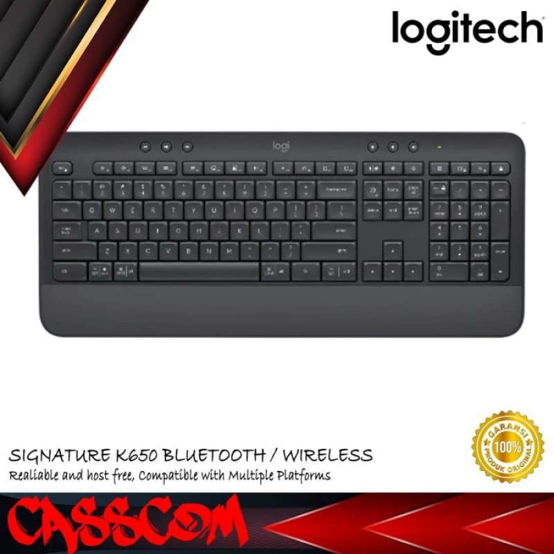 Jual Logitech K 650 Signature Keyboard K650 Wireless Bluetooth Comfort ...