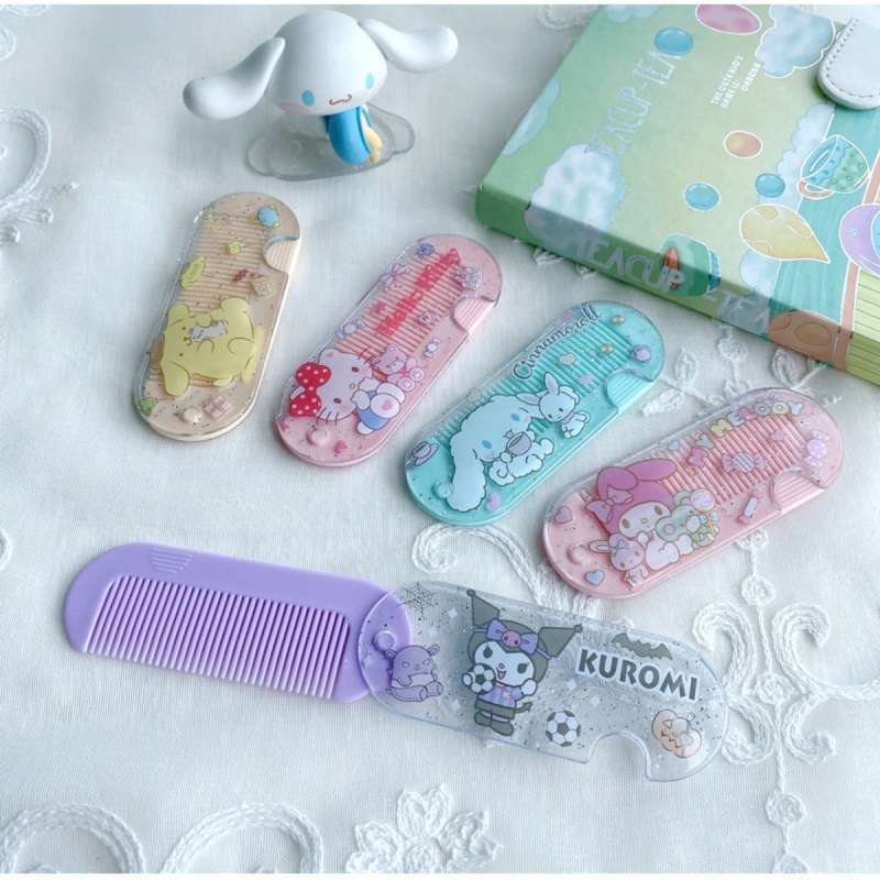 Promo Sisir Lipat Lucu Cantik Motif Sanrio Cute Hello Kitty,kuromi ...