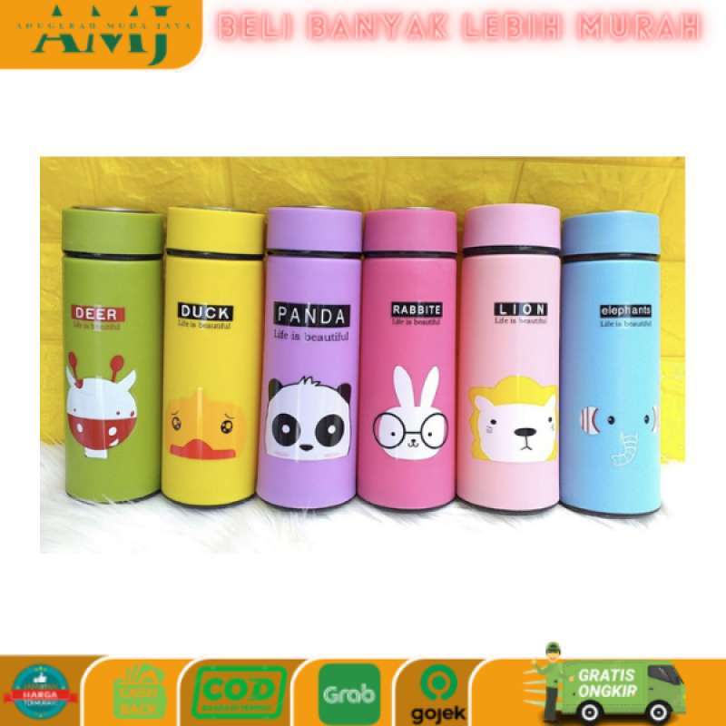 Jual Botol Kaca Animal Botol Air Minum Kaca Karakter Murah Unik ...