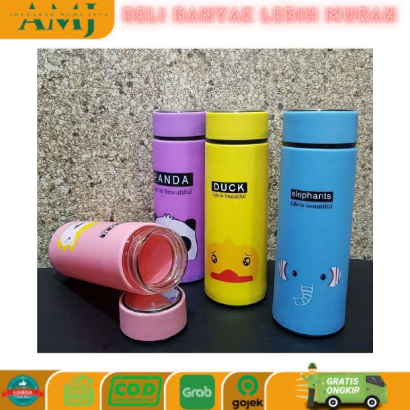 Jual Botol Kaca Animal Botol Air Minum Kaca Karakter Murah Unik ...