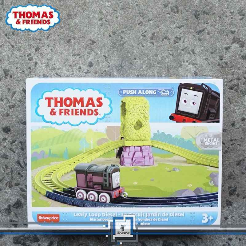 Jual Thomas & Friends Leafy Loop Diesel Push Along Metal Engine Playset ...