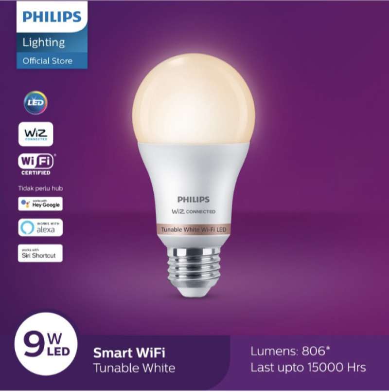 Promo Philips Lampu Smart WiFi LED 9W - Tunable White (Putih) Diskon 23 ...