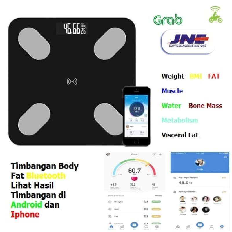Promo Timbangan Body Fat Bluetooth ( Pakai Apps android & ) Diskon 23% di Seller Mariyaki Store ...