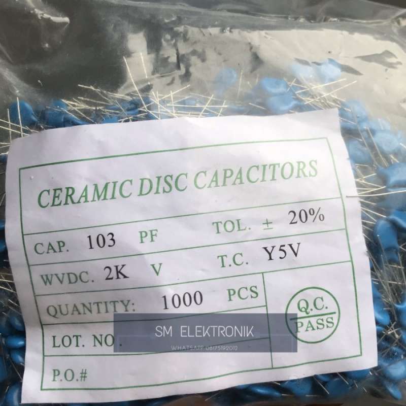 Promo Kapasitor Ceramic Capacitor 103 2kv 1000pcs Diskon 23% di Seller ...