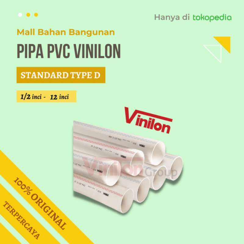 Promo Pipa Pvc Pipa Vinilon D 2 In 2 1/2 In 3 In 4 In Warna Putih ...