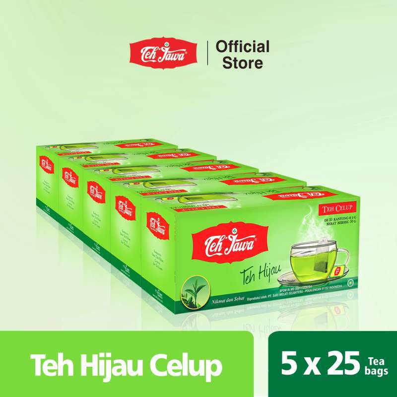 Jual Teh Jawa Green Tea Celup isi 25 per Pack (isi 5 Pcs) di Seller Teh ...