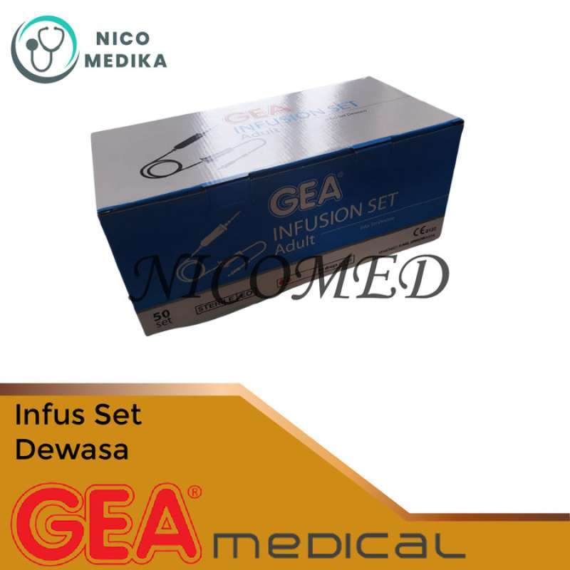Promo Infuset Gea Dewasa/ Set Infus Gea Makro Per Box Diskon 23% di ...