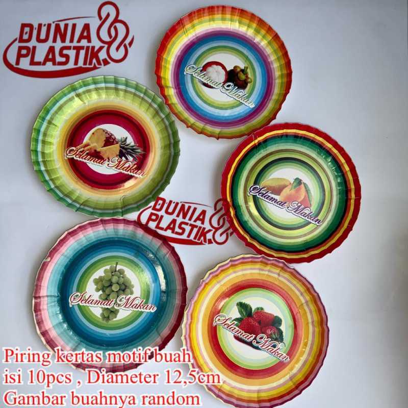 Jual 1PACK/10PCS PIRING KERTAS cake kue tart ulang tahun MOTIF gambar ...