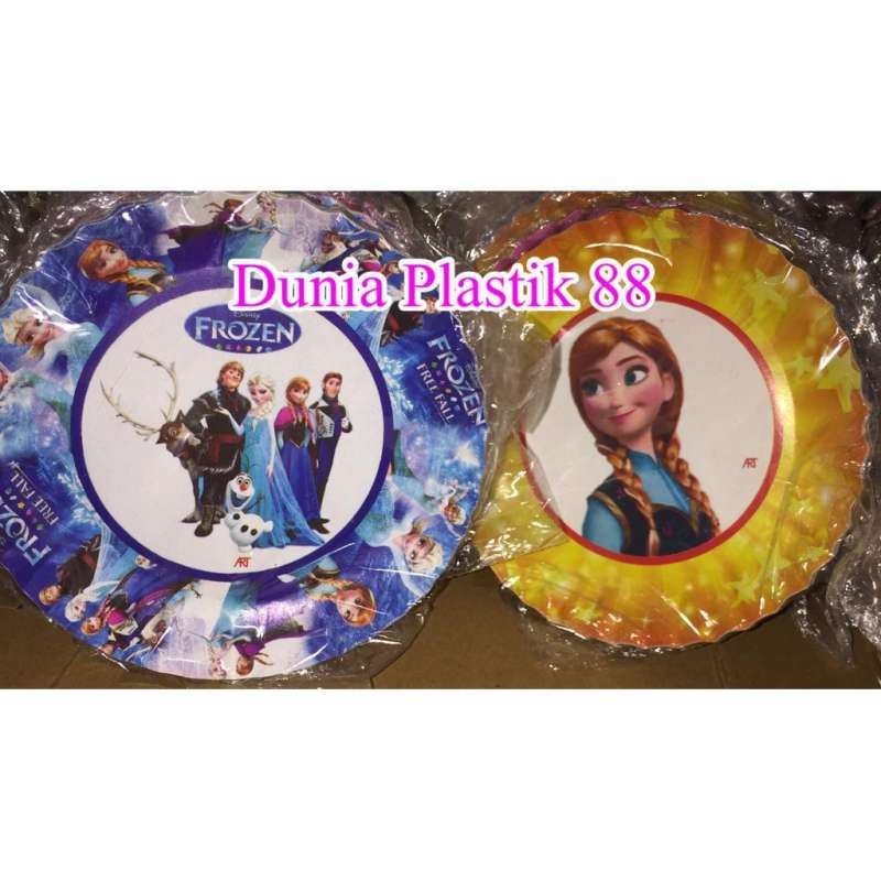 Jual 1PACK/10PCS PIRING KERTAS cake kue tart ulang tahun MOTIF gambar ...
