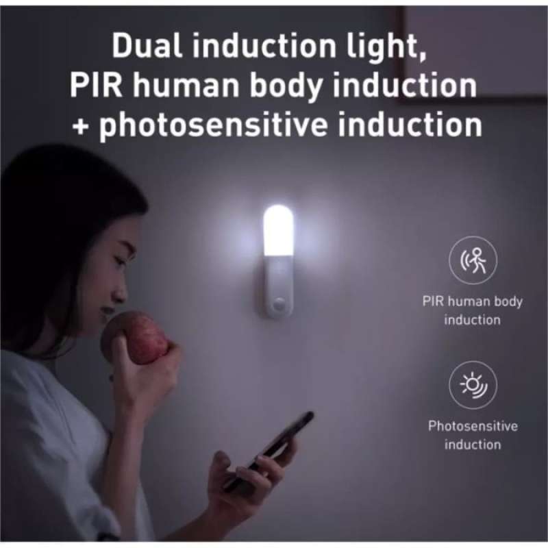 Promo Baseus Aisle Lampu Malam Tidur Sensor Otomatis Wc Kamar Tangga Dinding Diskon 23% di ...