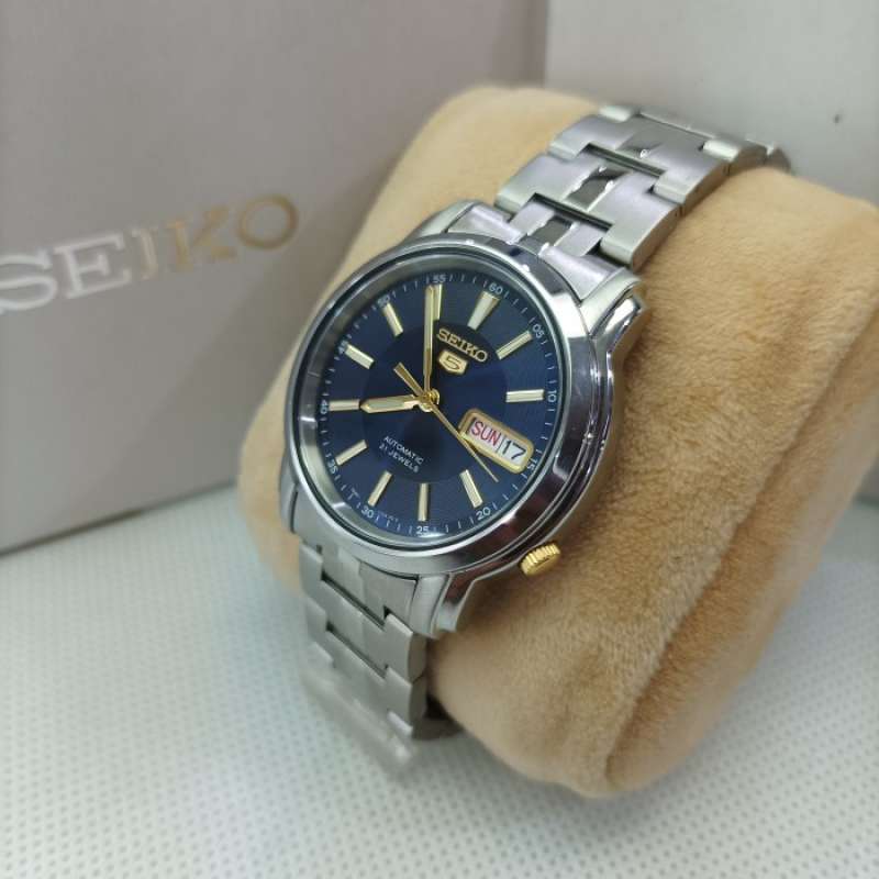 Jual Jam tangan Seiko 5 Automatic SNKL79K1 Original Blue Dial Stainles ...