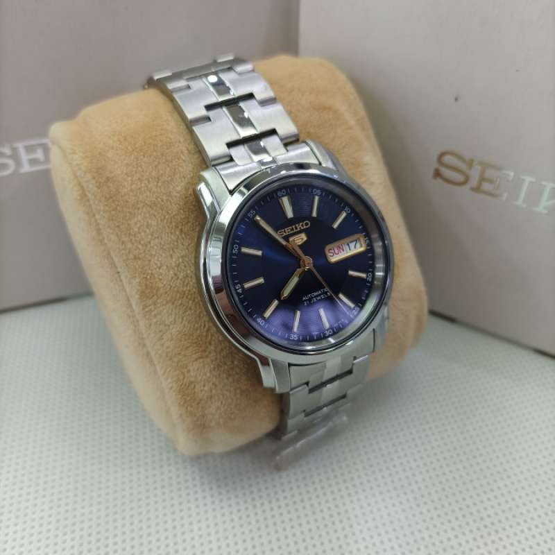 Jual Jam tangan Seiko 5 Automatic SNKL79K1 Original Blue Dial Stainles ...