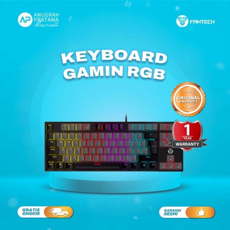Jual Fantech Atom Mk876 Rgb Gaming Mechanical Keyboard Tkl Di Seller ...