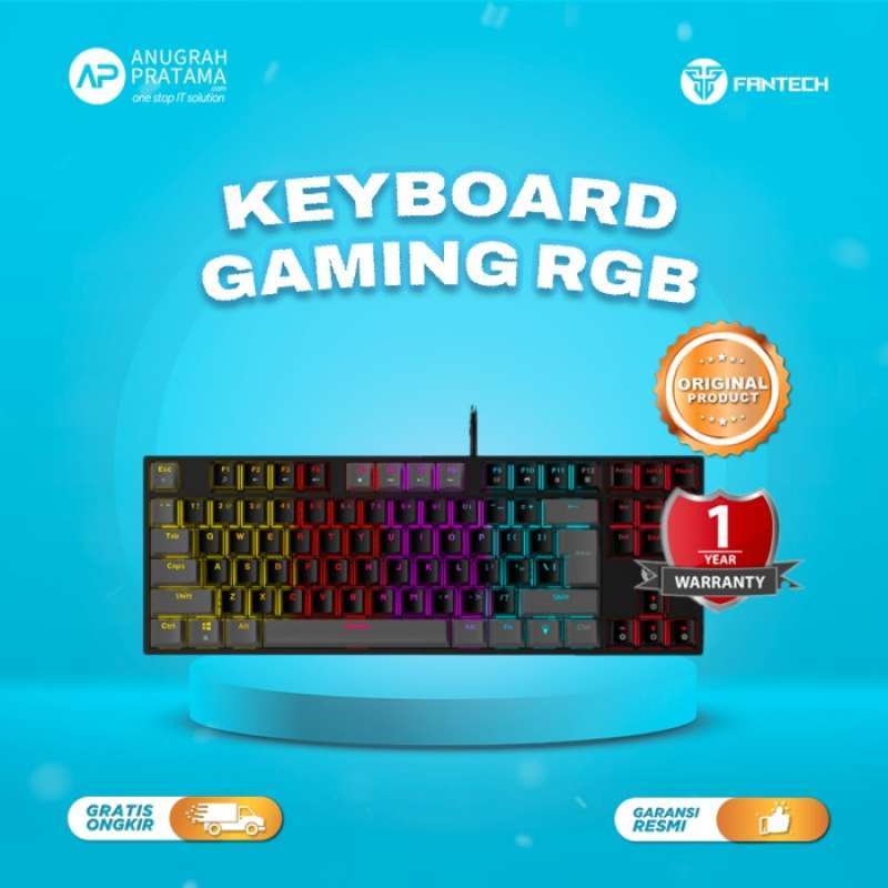 Jual Fantech Atom Mk876 Rgb Gaming Mechanical Keyboard Tkl Di Seller ...