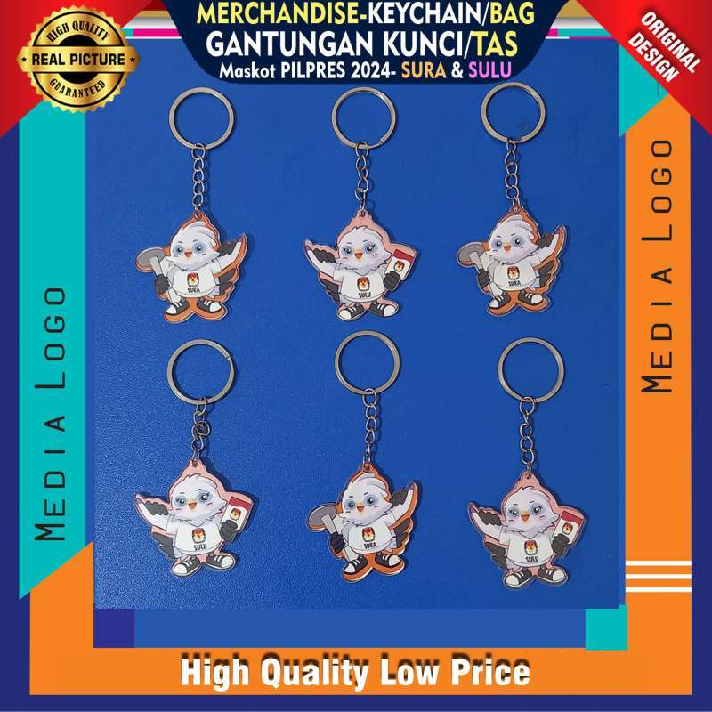 Jual Gantungan Kunci-tas Unik/lucu, Maskot Pilpres2024-sura & Sulu ...