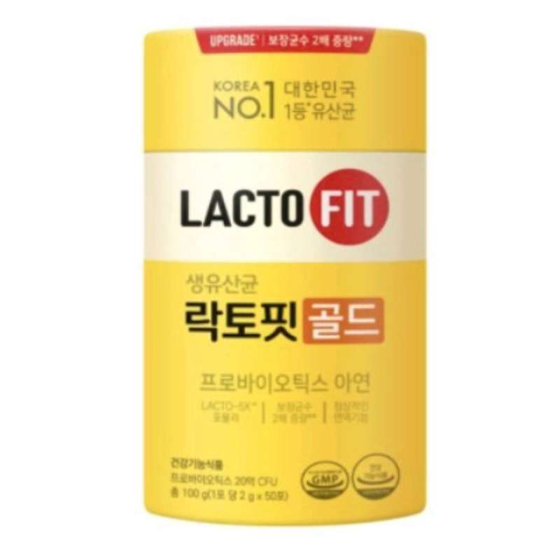 Promo Lacto-fit Probiotics Gold 1 Box 50 Sticks Korea Probiotik ...
