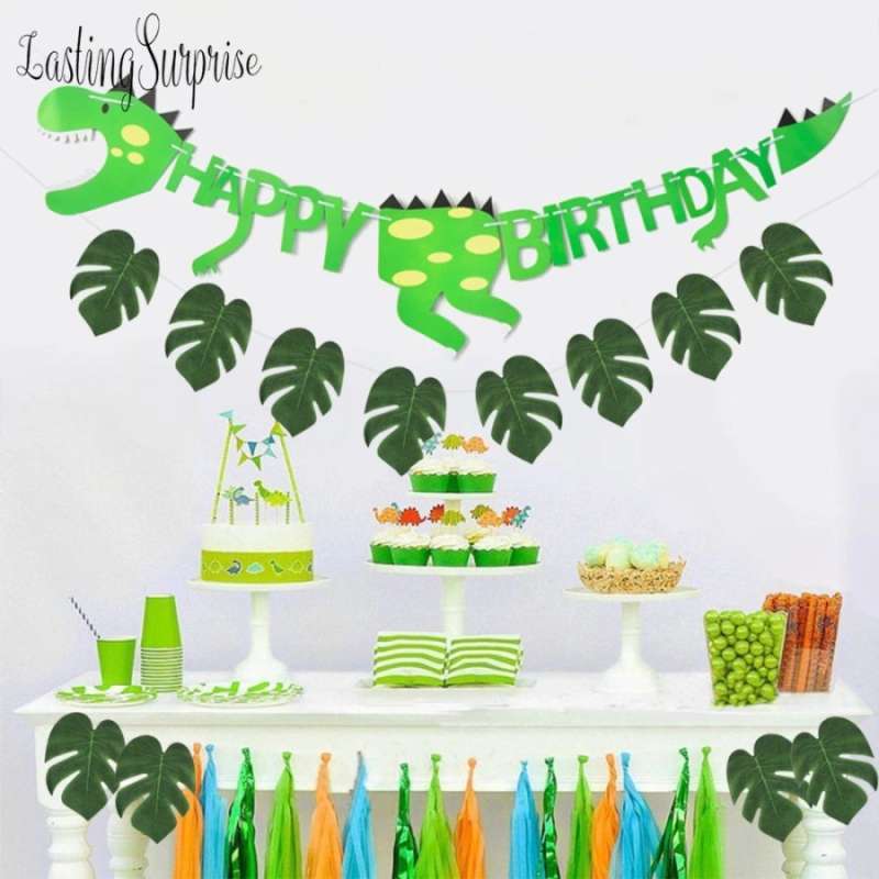Jual banner DINO JUMBO dekorasi gantungan background backdrop HIASAN ...