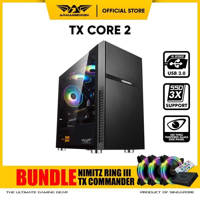 Promo Armaggeddon Tesseract Core 2 See Thru Side Panel Micro Atx Pro ...