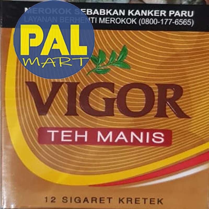 Jual Vigor Teh Manis 12 Rokok Kretek [1 Slop / 10 Bungkus @ 12 Batang ...
